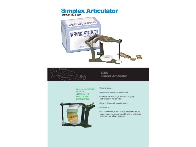 Articulator Simplex E200 - Dental Shop | Distrident Plus